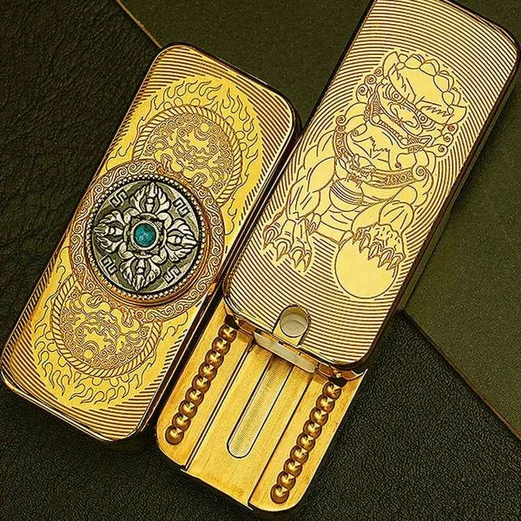 Golden Lion Slider - a powerhouse mechanical fidget toy – EDC GATEWAY